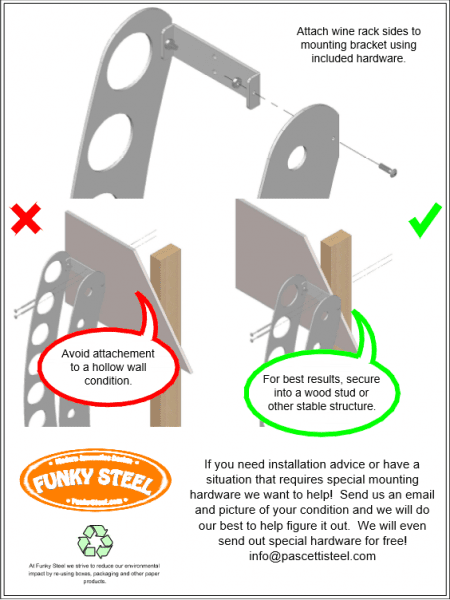 Wine Racks - Wall Mounted | Modern, Innovative Design by Funky Steel